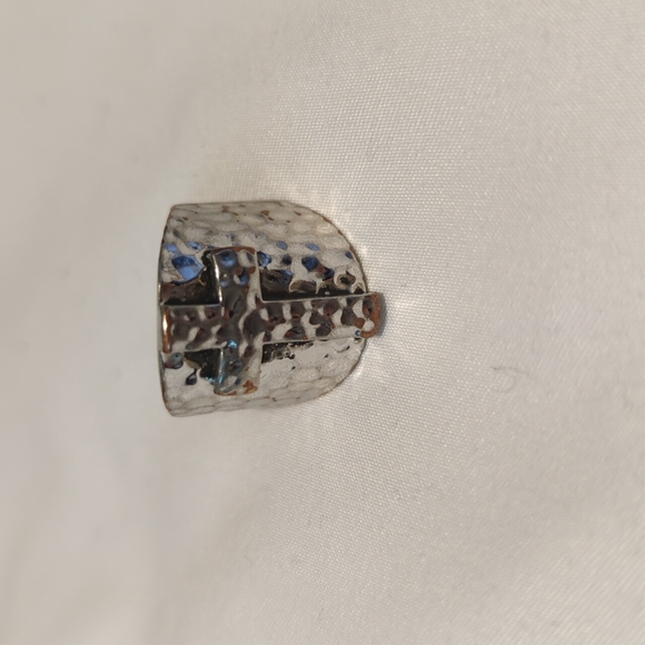 RS Covenant | Jewelry | Rsc Hammered Silver Cross Ring Sz 65 | Poshmark